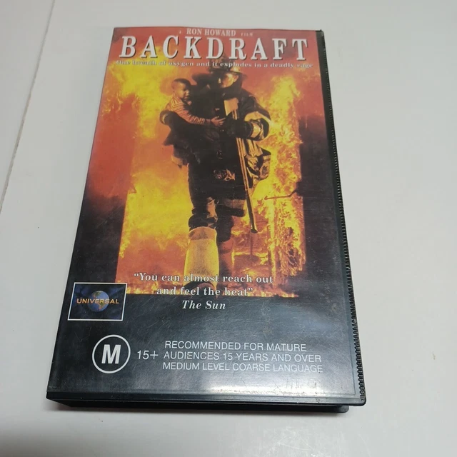 BACKDRAFT, RON HOWARD, VHS Tape, Vintage Video, Movie M, 1991 £12.42 ...