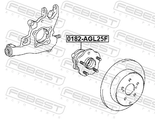 WHEEL HUB 0182-AGL25F FOR LEXUS 2GR-FKS/FXS 3.5L 6cyl RX £149.65 ...