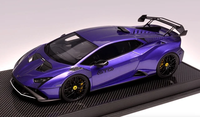 1/18 IVY MODELS Lamborghini Huracan STO Viola Purple / Black Carbon 15 ...