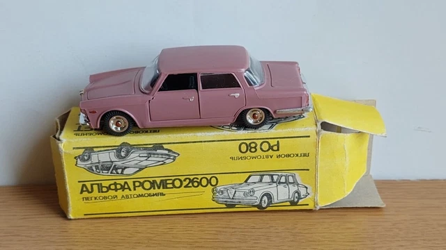 ALFA ROMEO 2600 1:43 NOVOEXPORT Russian remake URSS USSR CCCP box EUR ...