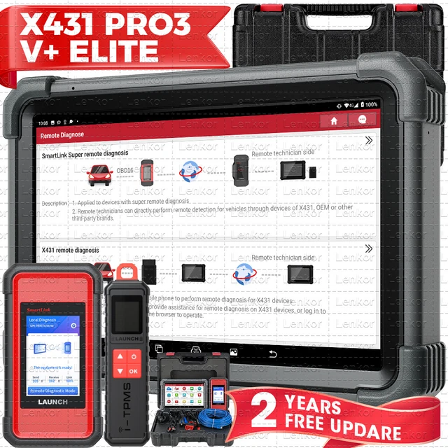 2025 LAUNCH X431 PRO3S V+ 5.0 ELITE PRO5 Car Diagnostic Tool J2534 ...