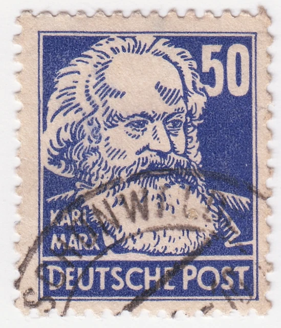 DDR DEUTSCHE POST Karl Marx (1818-1883) 1952 EUR 1,00 - PicClick DE