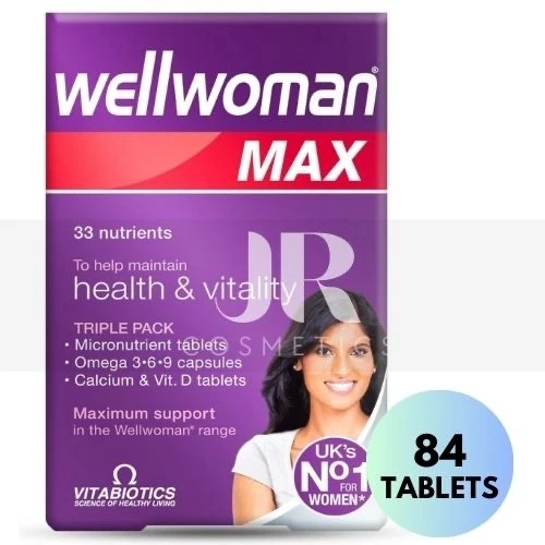 VITABIOTICS WELLWOMAN MAX | No.1 Multivitamins For Daily Wellness - 84 ...