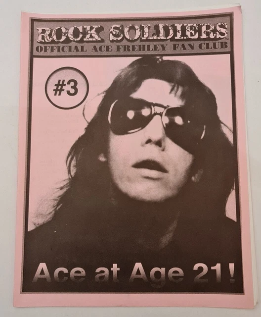 ROCK SOLDIERS OFFICIAL Ace Frehley Fan Club Magazine 1993 Issue #3 Rare ...