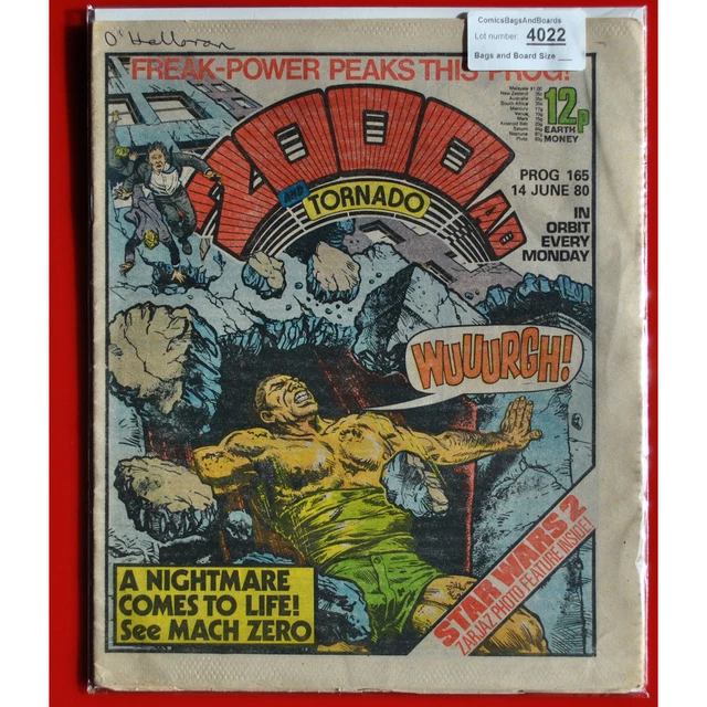2000AD PROG 165 Judge Dredd Judge Child Tornando Comic 14 6 80 UK 1980 ...