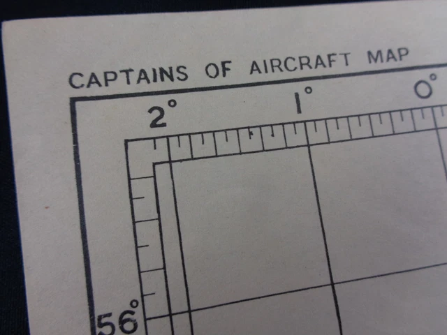 WW2 RAF &CAPTAINS of AIRCRAFT" COCKPIT MAP for BOMBING RAID on V1 ...