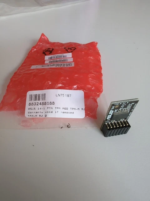 Asus 14 1 Pin Tpm Module Trusted Platform Module Tpm M R2 0 £19 00 Picclick Uk