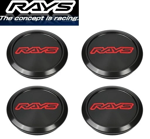 RAYS VOLK RACING Center Cap ZE40 TE37 Ultra Saga Sonic CE28 G25 BK/RD ...
