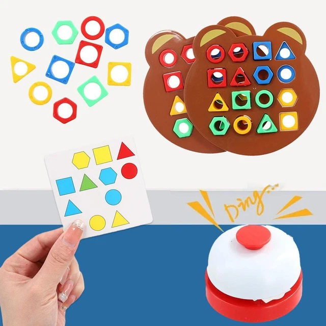 SHAPE MATCHING GAME Color Sensory Educational Toy, Matching A+ Board ...