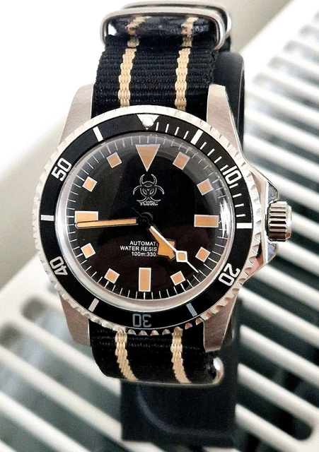 VINTAGE MILSUB SEIKO Mod NH35 Sub Automatic Watch. FREE POSTAGE £129.99 ...