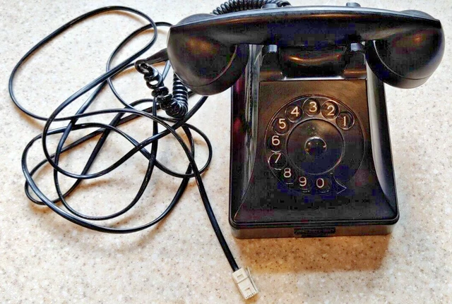 ORIGINAL BAKELITE VINTAGE Rotary Dial Telephone In Working Order £37.12 ...