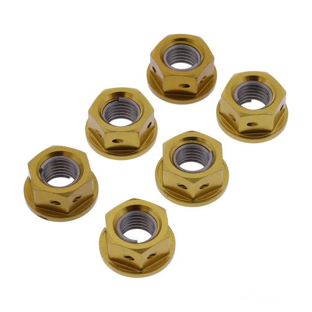 MUTTER KETTENRAD SATZ Bolt M10 x 1.25mm Alu Racing gold, 7753598 EUR 32 ...