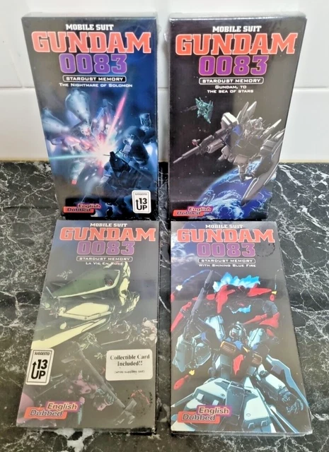 VINTAGE ANIME VHS Mobile Suit Gundam 0083 Stardust Memory 4 Tapes ...