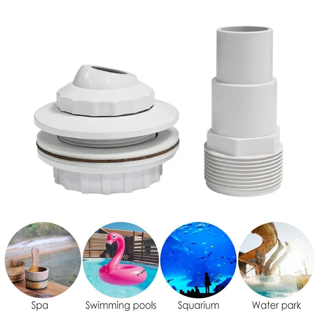 NEW ABOVE GROUND Pool Complete Return Inlet Jet Fitting with Gasket and ...