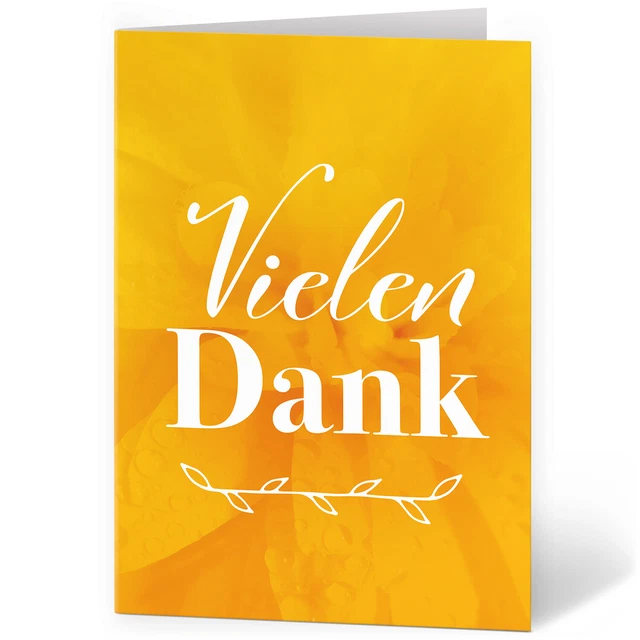 GROSSE XXL DANKESKARTE Klappkarte Grußkarte zum Bedanken Danke sagen ...