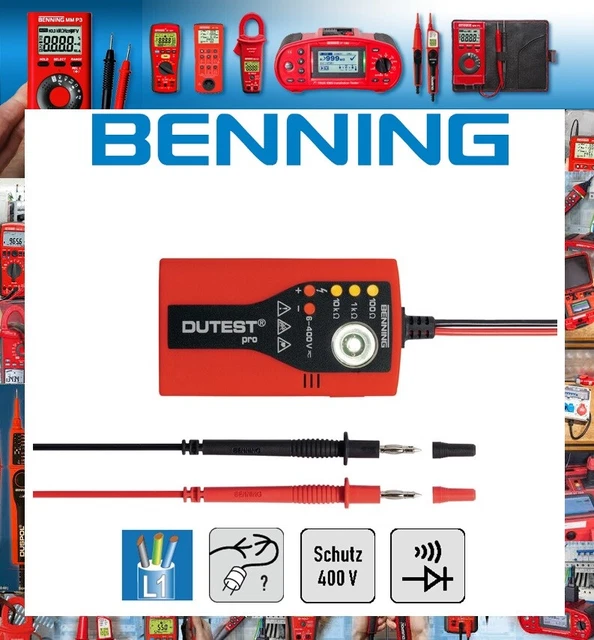BENNING LEITUNGSPRÜFER DURCHGANGSPRÜFER DUTEST® pro 6-400 V AC/DC ...