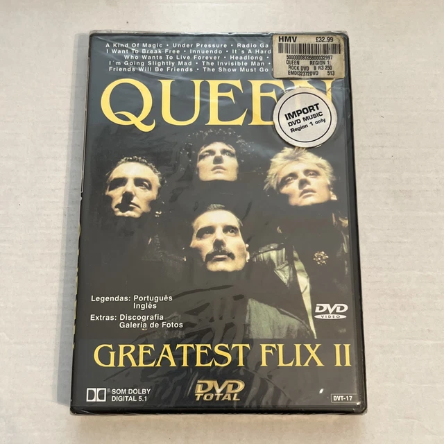 QUEEN - GREATEST Flix II - DVD - BRAZIL RELEASE IN UNIQUE CASE - 2002 ...