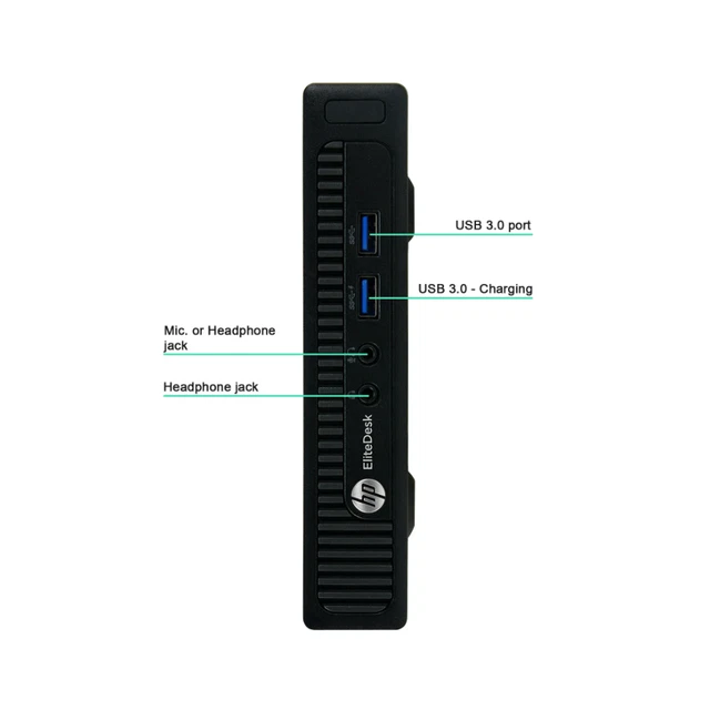 HP ELITEDESK 800 G1 Mini PC Core i5-4590T 8GB RAM 256GB SSD (Windows 10 ...