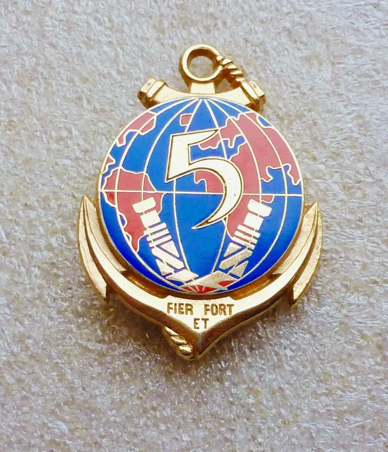 INSIGNE 5E RÉGIMENT d'infanterie d'Outre mer EUR 3,00 - PicClick FR