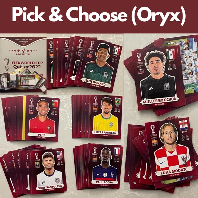 _(PICK)_ GROUPS A,B,C,D Oryx Edition 2022 FIFA World Cup Qatar Panini Stickers EUR 1,10 ...