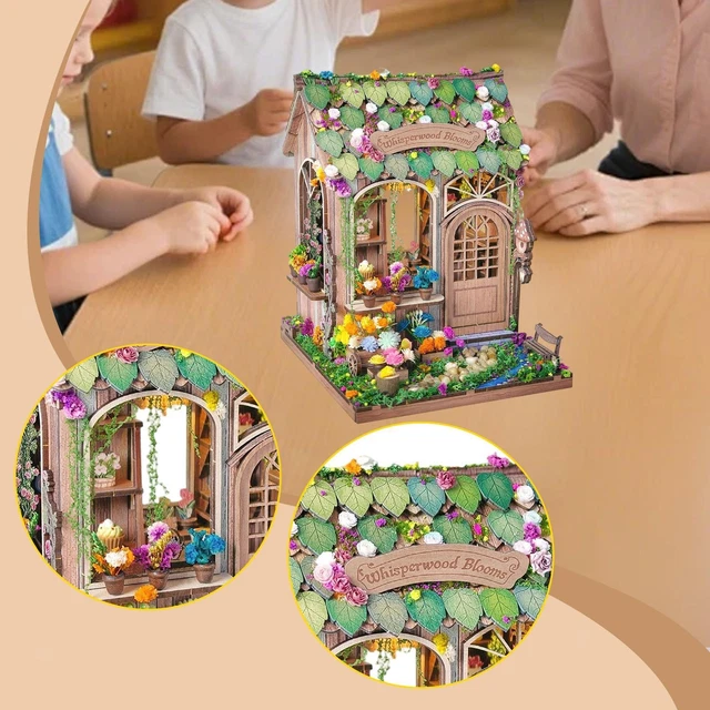 MINIATURE DOLL HOUSE Kit Craft for Birthday Gift Festival Valentine's ...