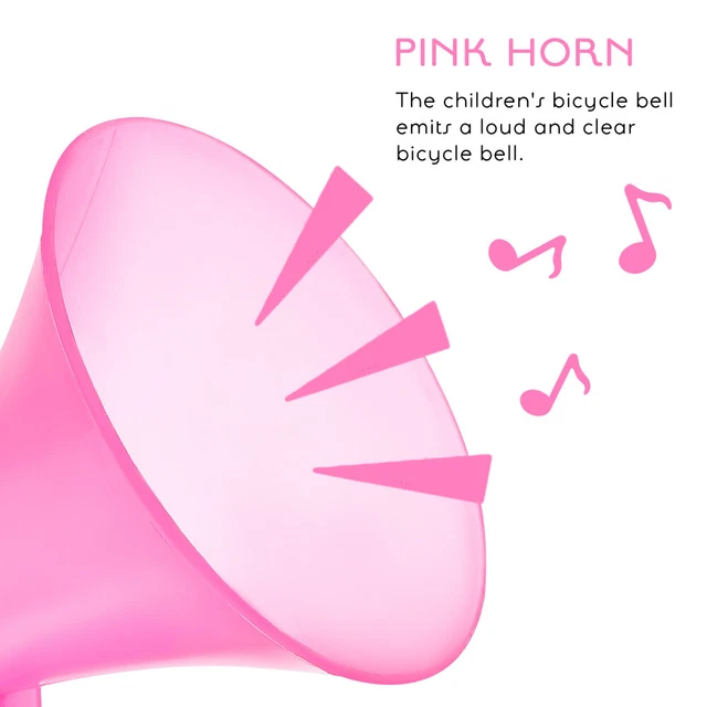 PLASTIC CLOWN HORN Pink Electric Bike Trumpet Playful Decoration £6.45 ...