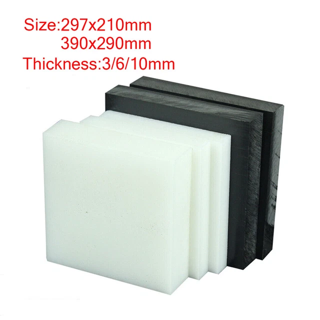 HIGH DENSITY HDPE Plastic Sheet Polyethylene Engineering Panel 3/6/10mm ...