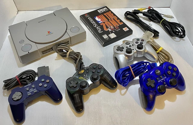 SONY PLAYSTATION CONSOLE (SCPH-5001) With 4 Controllers And 1 Game As ...