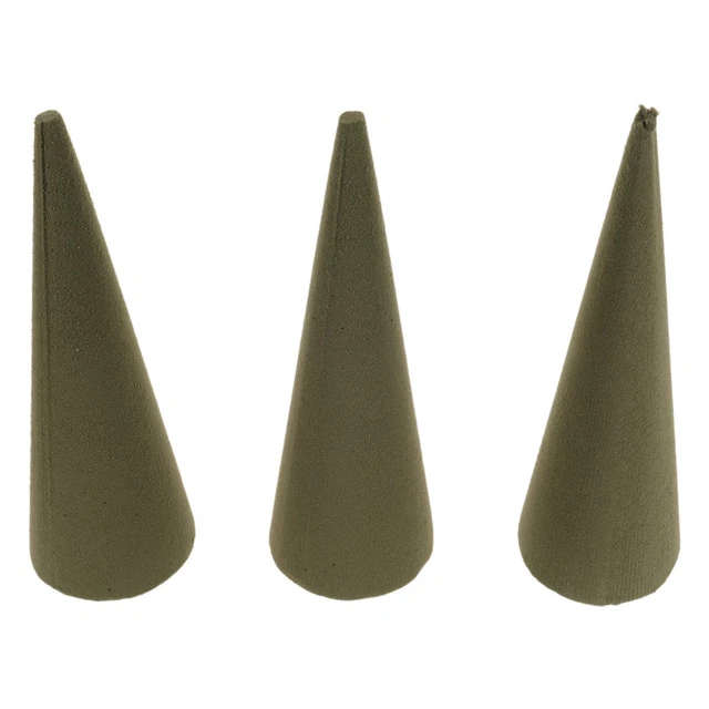 3 PCS ARTIFICIAL Flower Blocks Green Craft Foam Decorative Cones $26.83 ...