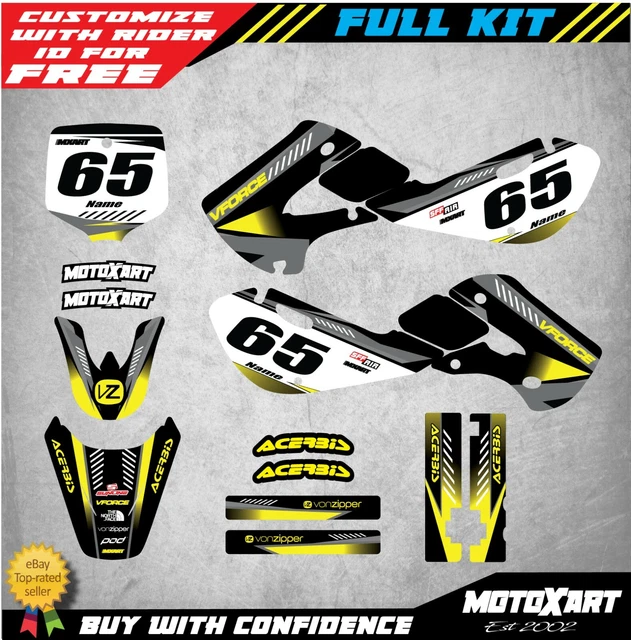 FULL CUSTOM GRAPHICS Kit TAG style to fit Suzuki RM 65 / 2000 - 2019 ...