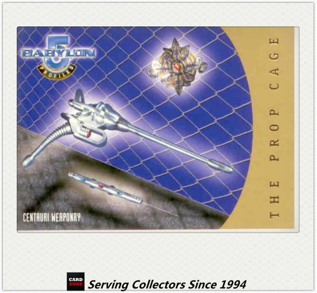 BABYLON 5 PROFILE Trading Card THE PROP CAGE Subset PC13 Centauri ...