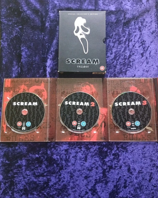 DVD SCREAM TRILOGY Special Collector's Edition Horror With 4 Postcards ...