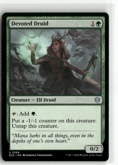 DEVOTED DRUID COMMANDER Lorwyn Eclipsed MTG NM £2.24 - PicClick UK