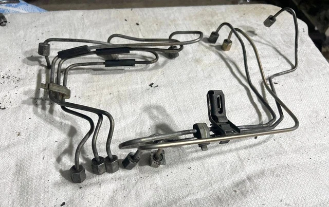 MERCEDES-BENZ W124 OM603 Diesel Engine Fuel Injector Pipe Line Set Of ...