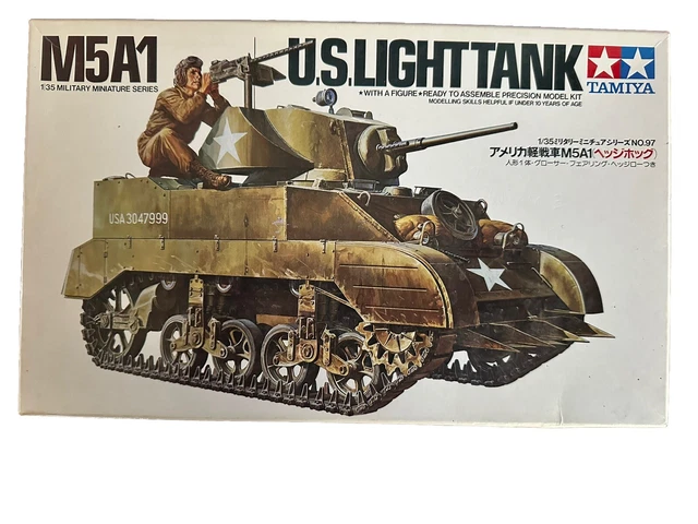 TAMIYA US LIGHT Tank M5A1 Model Kit 1/35 Scale 35097 Boxed £22.00 ...