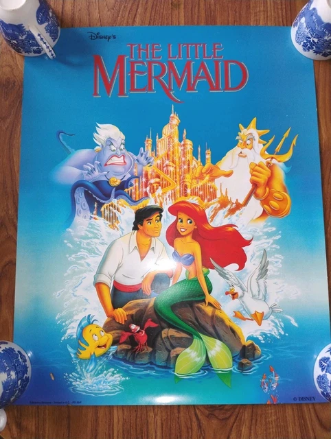 LITTLE MERMAID ORIGINAL Movie Poster Walt Disney 90's NOTORIOUS TOWER ...