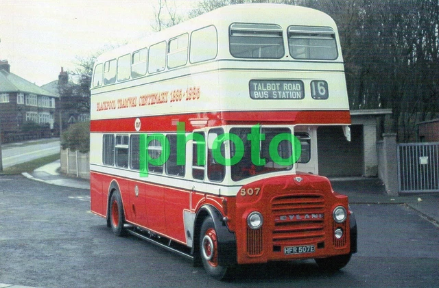 BLACKPOOL TRANSPORT LEYLAND Pd3 Bus 507 Stanley Park 1985 Postcard ...