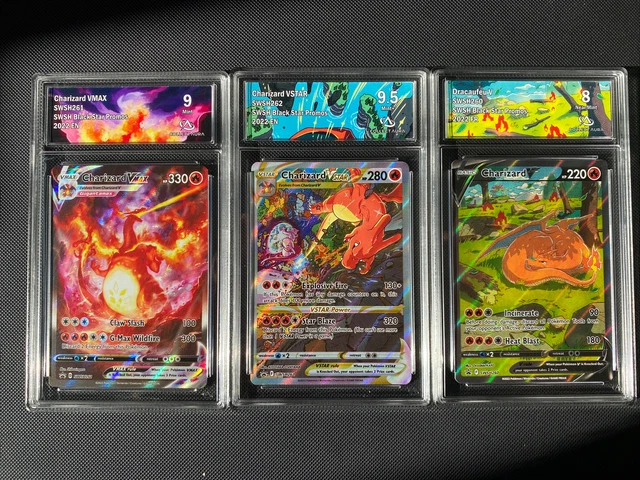 CARTE POKÉMON TRIO Charizard V SWSH260/VMAX SWSH261/VSTAR SWSH262 ...