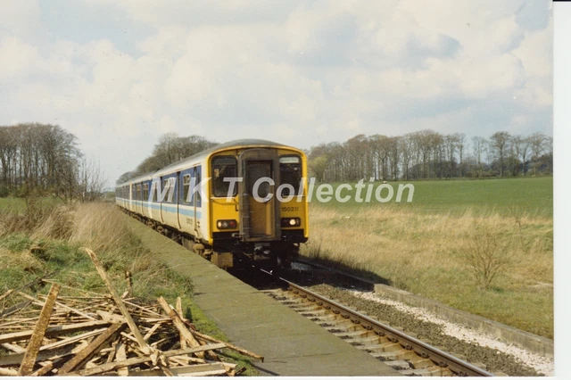 RAIL PHOTO CLASS 150 150211 150216 @ Salwick 15/4/89 Blackpool ...