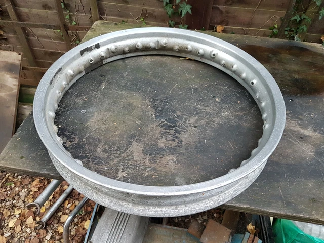 BMW ORIGINAL WEINMANN Alloy Rear Spoked Wheel Rim 18" R60 R75 R80 R90 ...