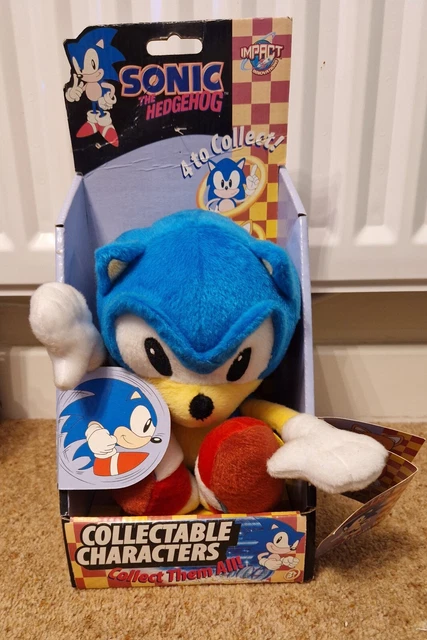 SONIC THE HEDGEHOG Plush Stuffed Soft Toy Sega Video Game Impact ...