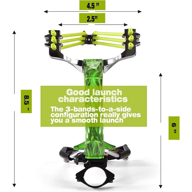 POWERFUL SLINGSHOT KATAPULT Alloy Handle Sling Shot Game High Velocity ...