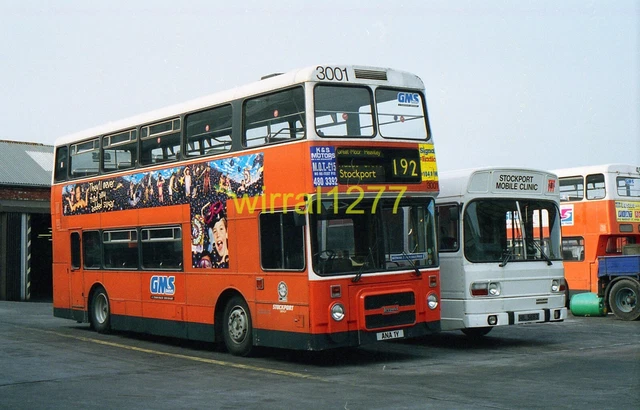 ORIGINAL BUS PHOTOGRAPHIC negative GM Buses South Olympian 3001 ANA1Y £ ...