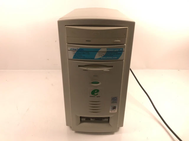 VINTAGE EMACHINES ETOWER 400i Retro Gaming 4.3 GB Hard Drive 256MB RAM ...