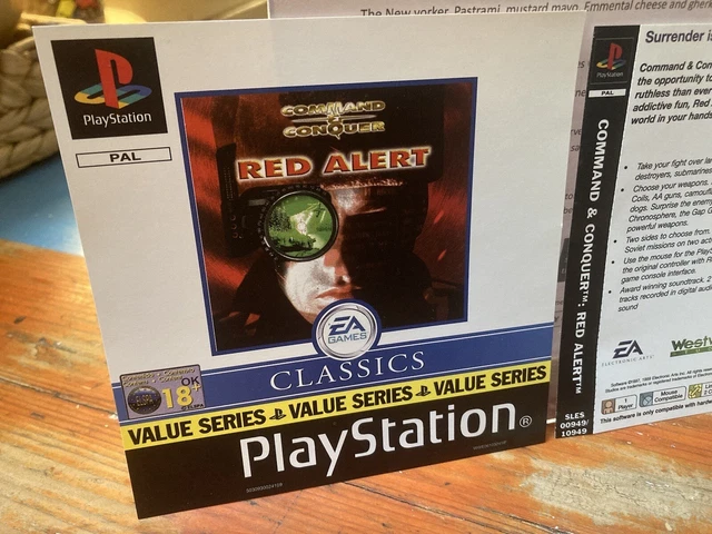 COMMAND & CONQUER Red Alert Ps1 - Cover Art EUR 11,71 - PicClick IT