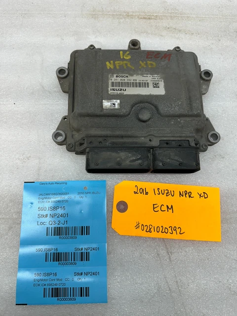 16 ISUZU NPR-XD Npr Nrr Nqr Electronic Control Module Ecm 4Hk1-Tc ...