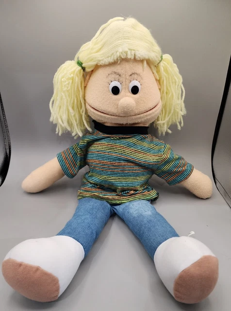 VINTAGE PUPPET PARTNERS Blonde Pigtails Girl Hand Puppet Legs Muppet ...