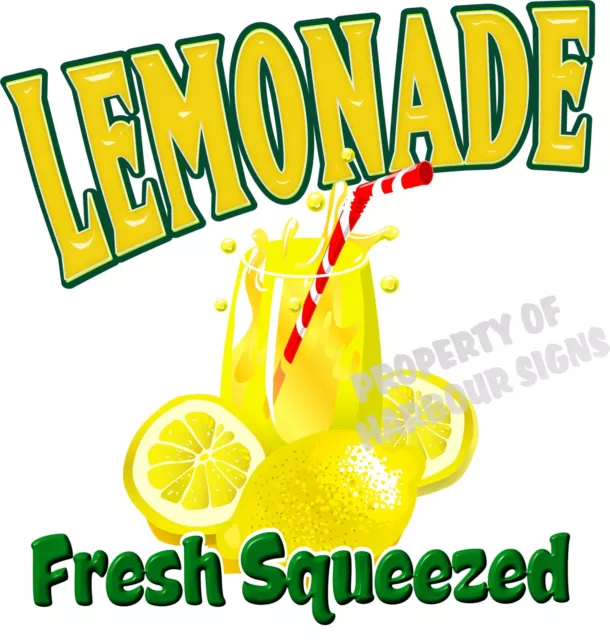 Lemonade Concession Decal 14 Drinks Beverage Food Truck Vinyl Menu