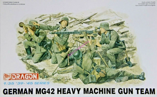DRAGON MODELS 6064 scale German MG42 Heavy Machine Gun team 1/35 £21.68 ...