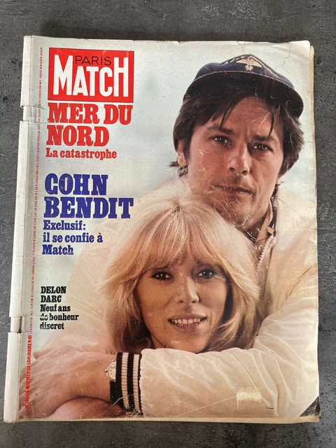PARIS MATCH N°1458 6 mars 1977 Alain Delon avec Mireille Darc I95 EUR 3,50 - PicClick FR